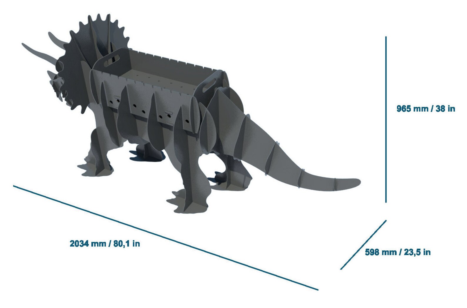 TRICERATOPS BBQ Cnc Animal Templates Flower Stand Cnc Laser - Etsy