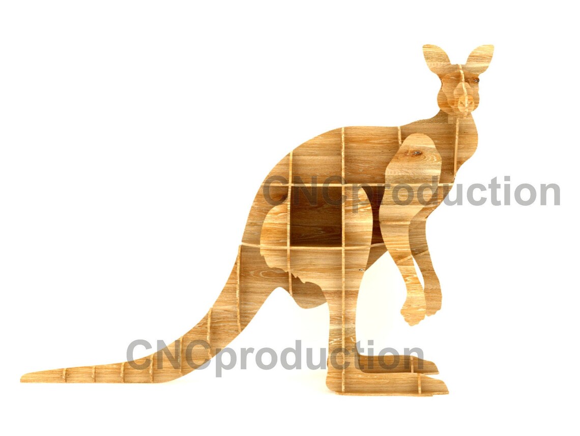KANGAROO SHELF Dxf Plan Laser Cutting File Home Decor | Etsy India