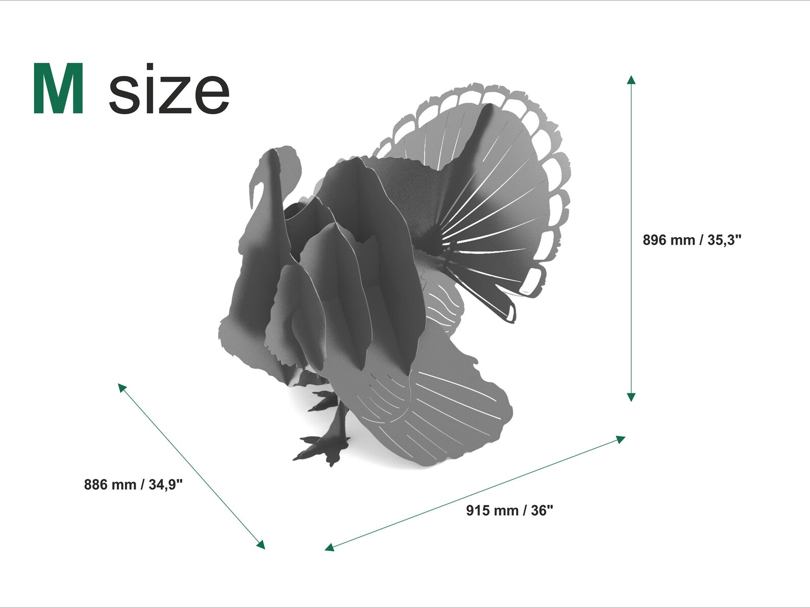 TURKEY Garden Decoration Template for Cnc Laser and Plasma | Etsy