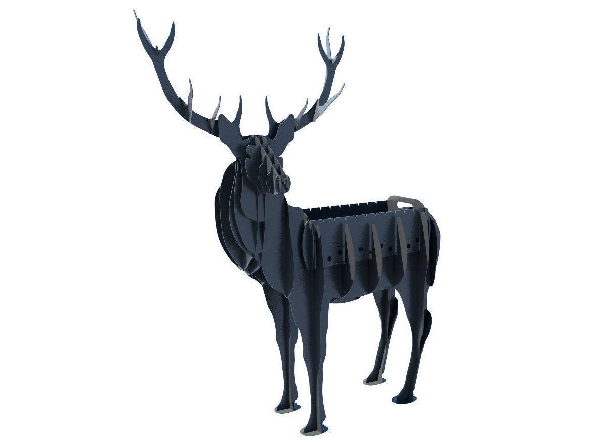DEER BBQ Cnc Animal Templates Flower Stand Cnc Laser and - Etsy