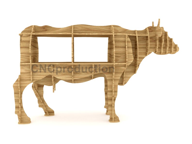 COW SHELF Dxf Plan Laser Cutting File Home Decor Interior - Etsy