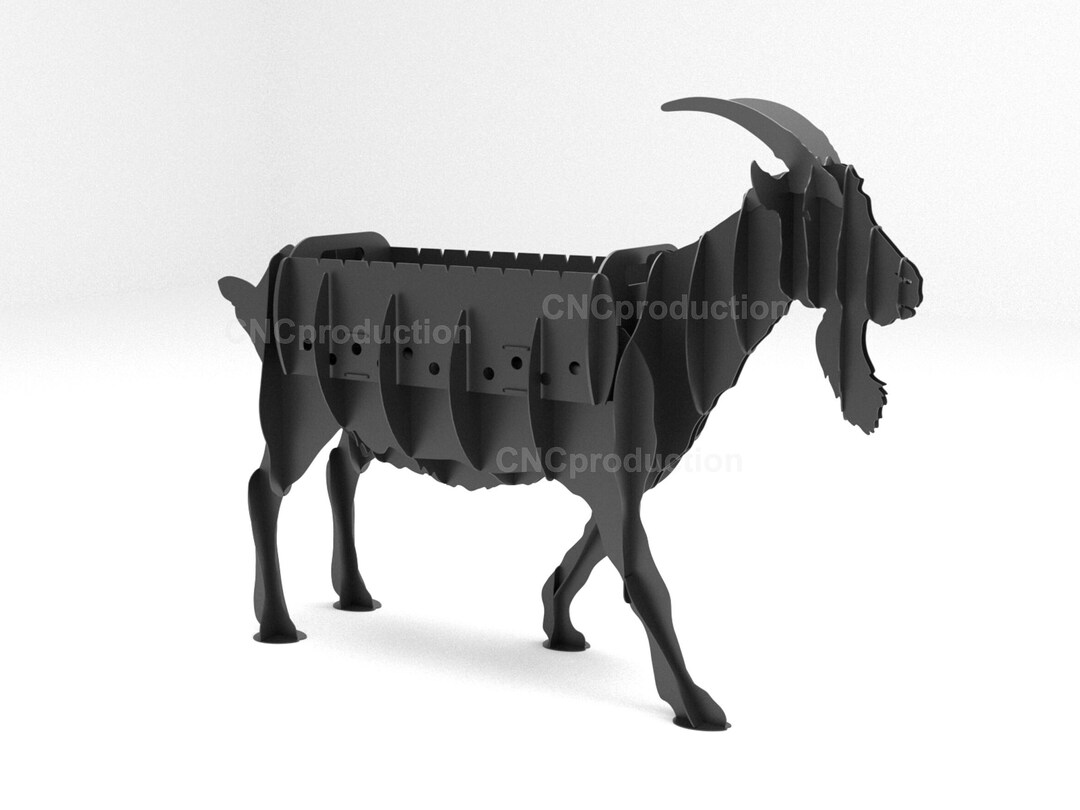 GOAT BBQ Cnc Animal Templates, Flower Stand, Cnc Laser and Plasma ...