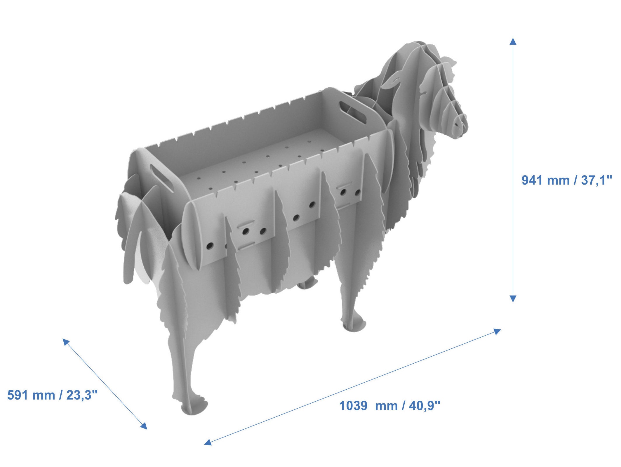 SHEEP BBQ Cnc Animal Templates Flower Stand Cnc Laser and - Etsy