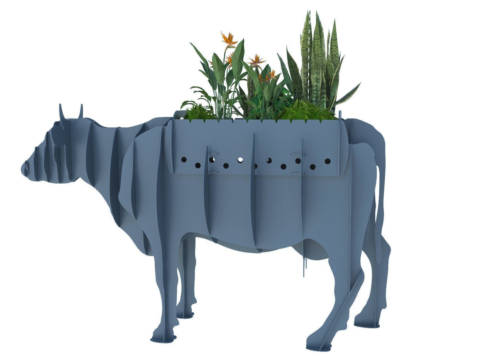 COW BBQ Cnc Animal Templates Flower Stand Cnc Laser and - Etsy