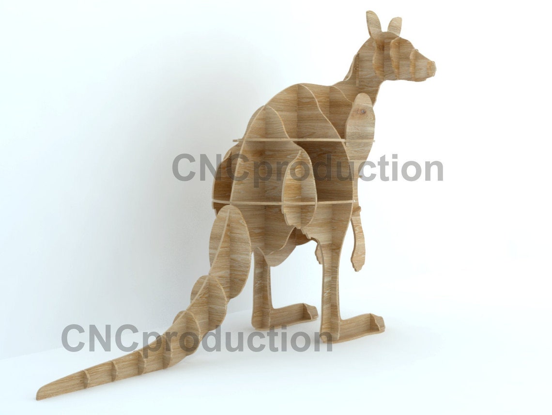 Buy KANGAROO SHELF Dxf Plan Laser Cutting File Home Decor Online in ...