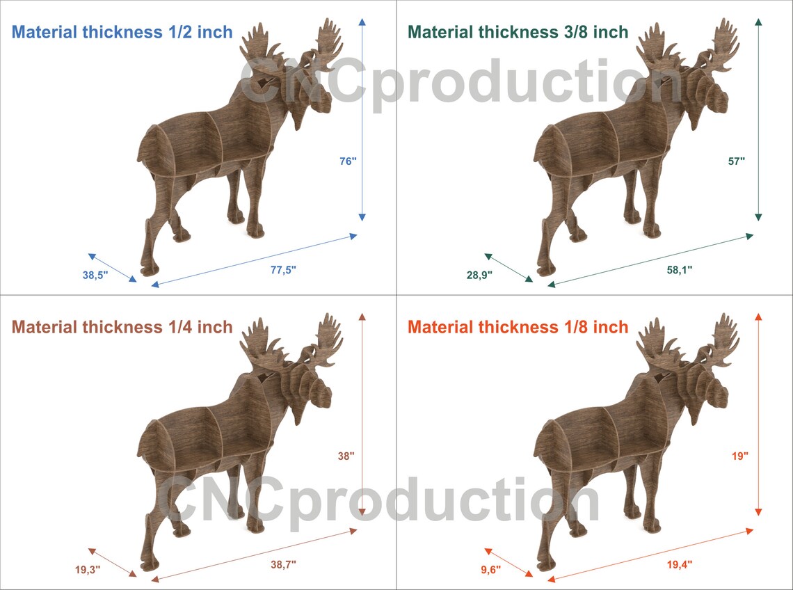 MOOSE SHELF Dxf Plan Laser Cutting File Home Decor Interior - Etsy