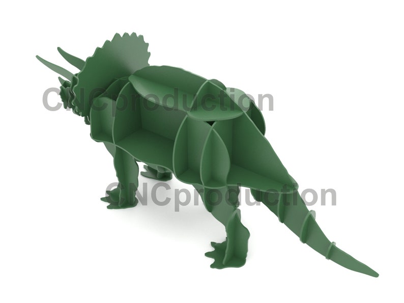 TRICERATOPS SHELF Dxf Plan Laser Cutting File Dinosaur Home - Etsy