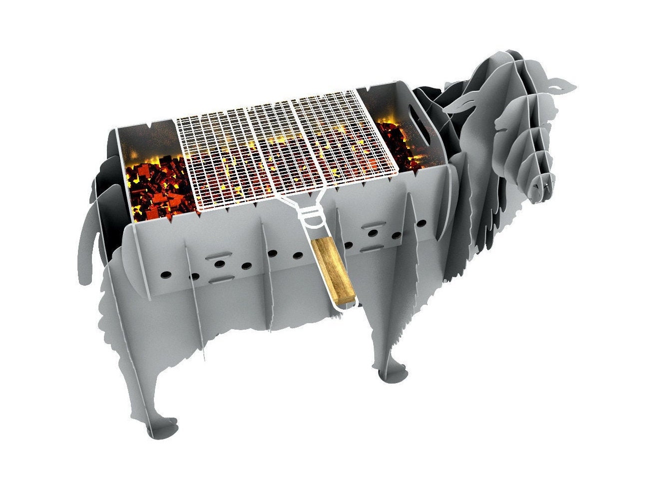 SHEEP BBQ Cnc Animal Templates Flower Stand Cnc Laser and | Etsy