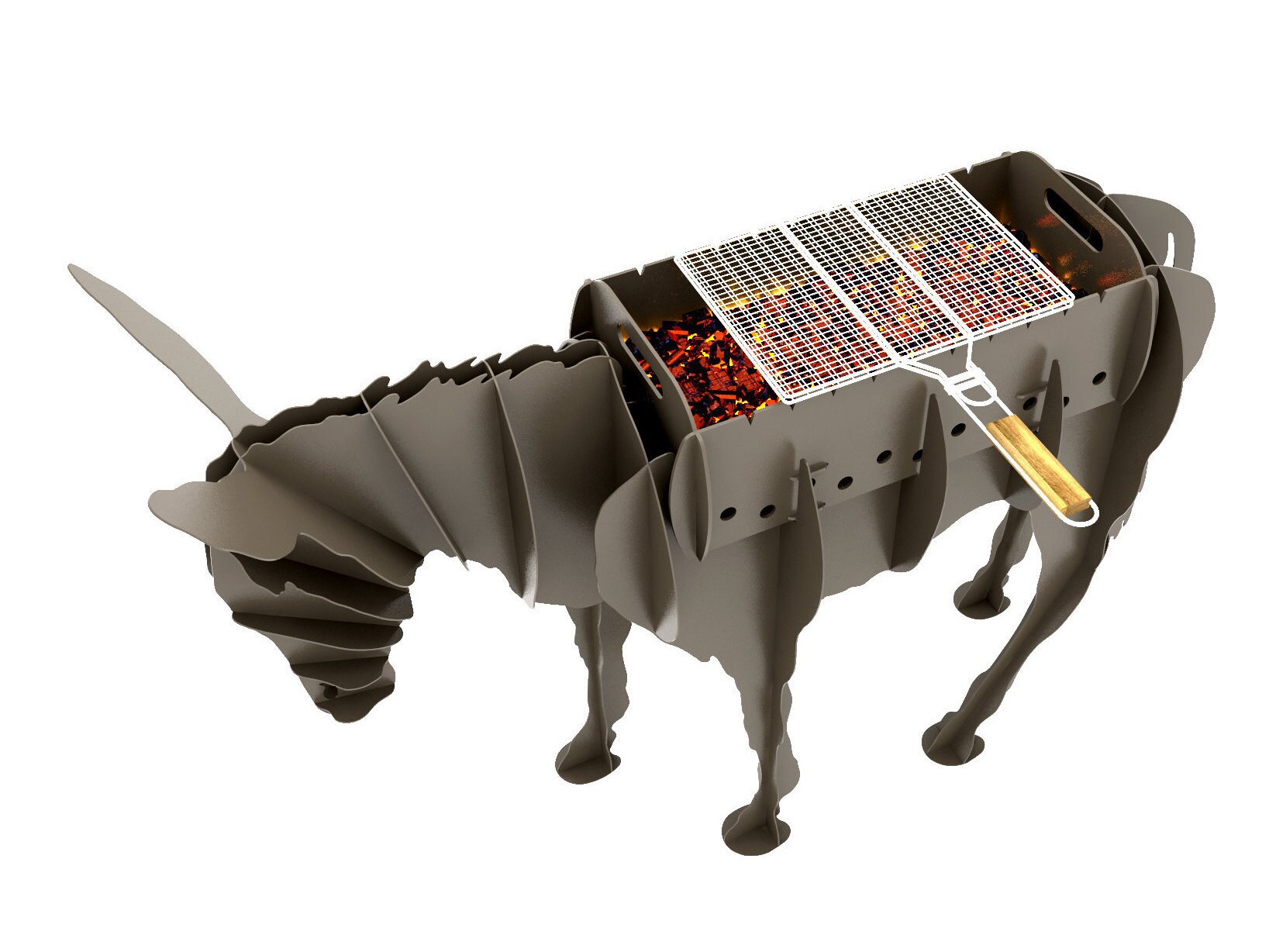 DONKEY BBQ Cnc Animal Templates Flower Stand Cnc Laser and | Etsy