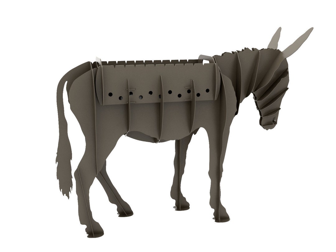 DONKEY BBQ Cnc Animal Templates, Flower Stand, Cnc Laser and Plasma ...