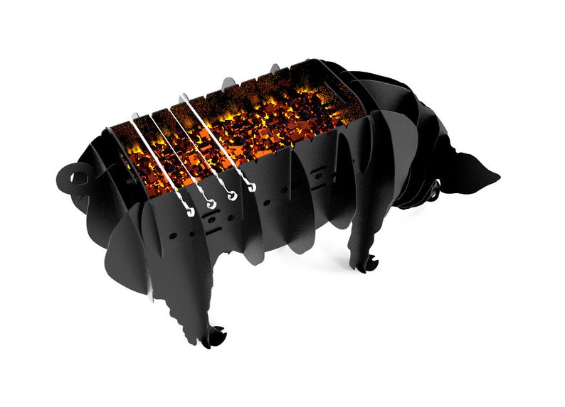 PIG BBQ Cnc Animal Templates Flower Stand Cnc Laser and - Etsy