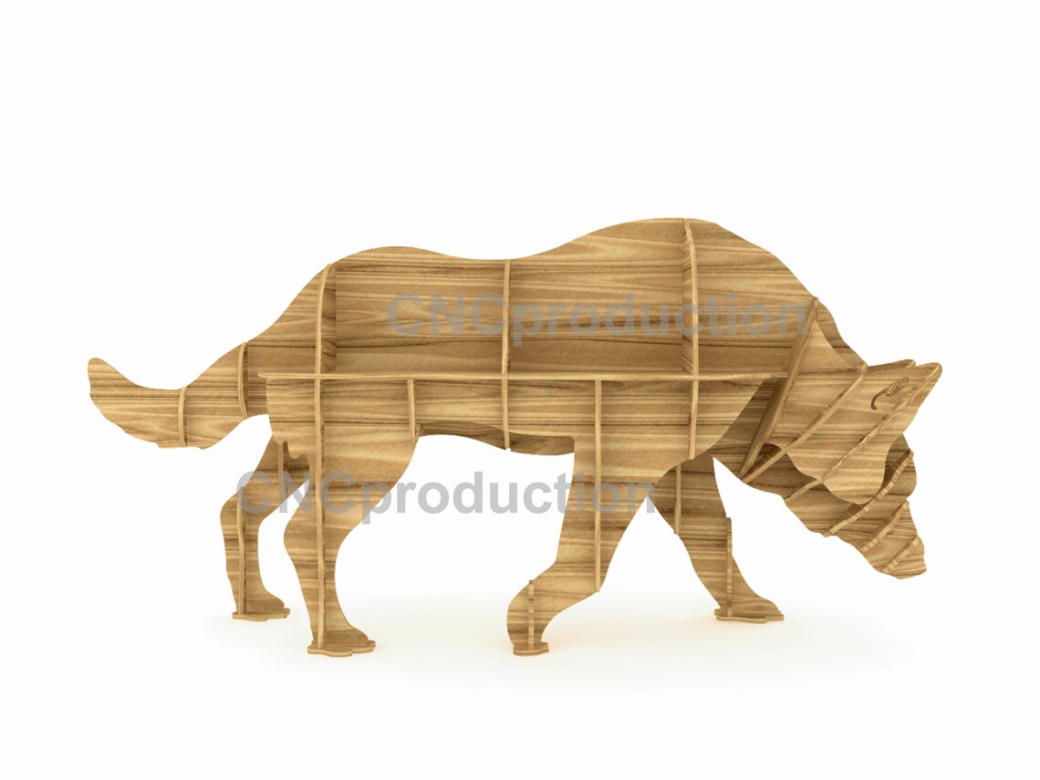 WOLF SHELF Dxf Plan Laser Cutting File Home Decor Interior - Etsy