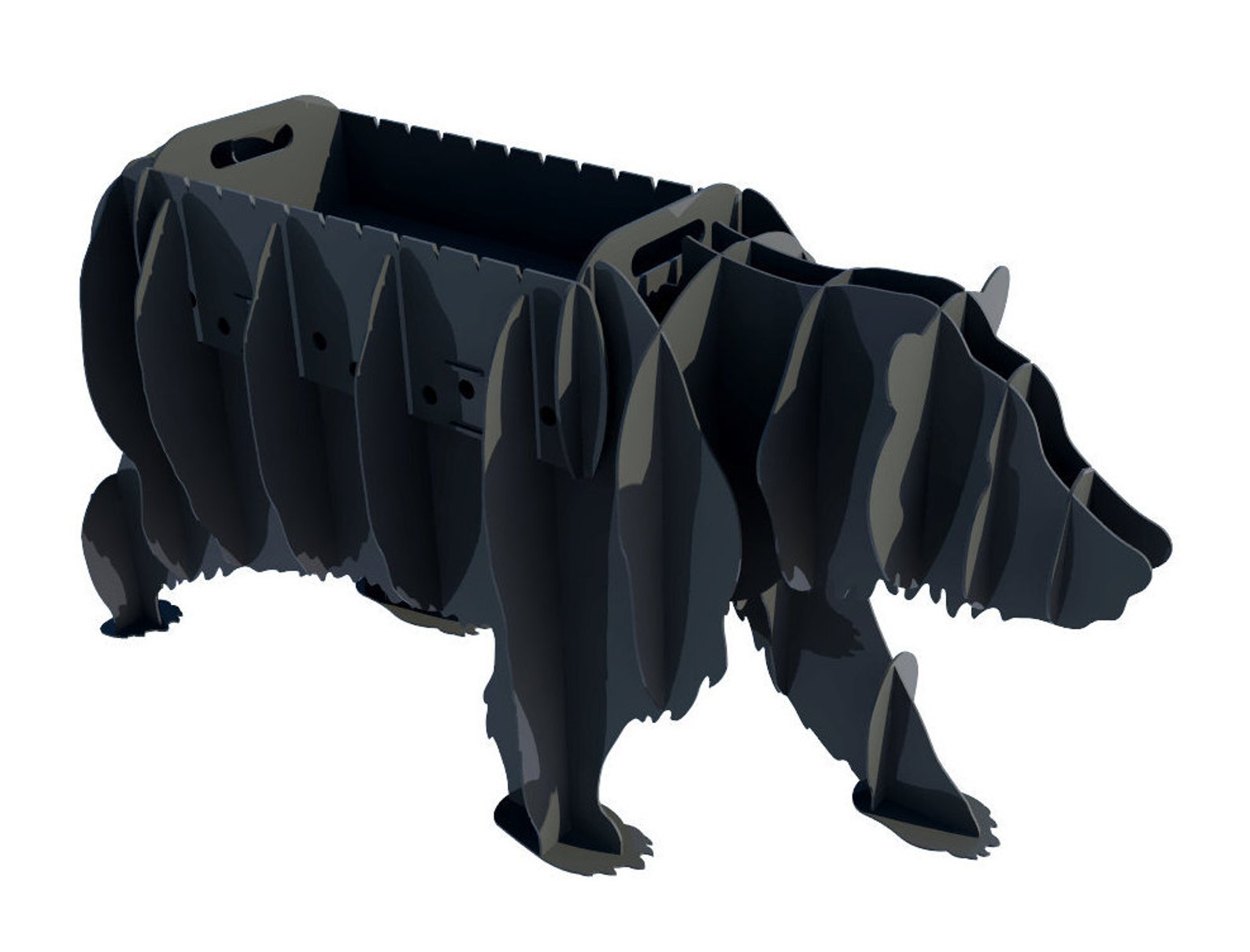 BEAR BBQ Cnc Animal Templates Flower Stand Cnc Laser and | Etsy