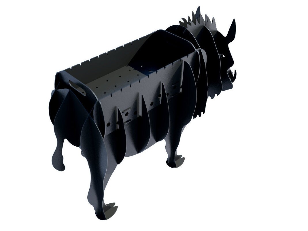 BOAR BBQ Cnc Animal Templates Flower Stand Cnc Laser and | Etsy