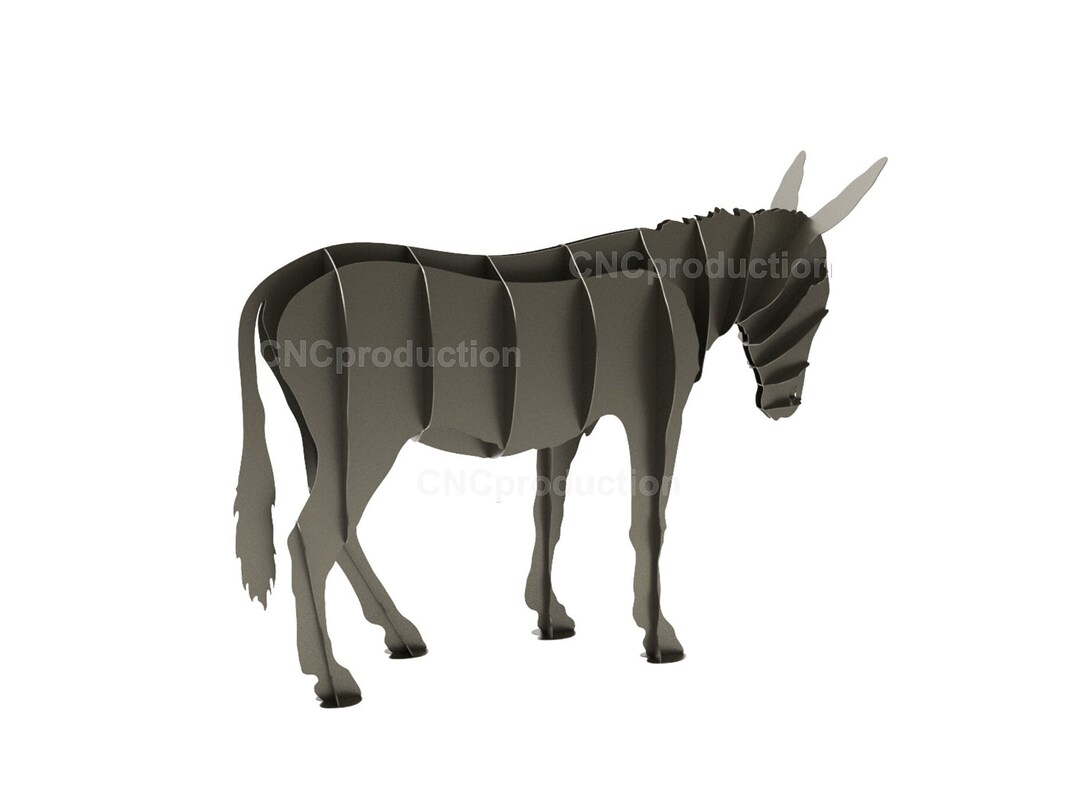DONKEY Garden Decoration, Cnc Laser and Plasma Cutting Plan, Dxf File ...