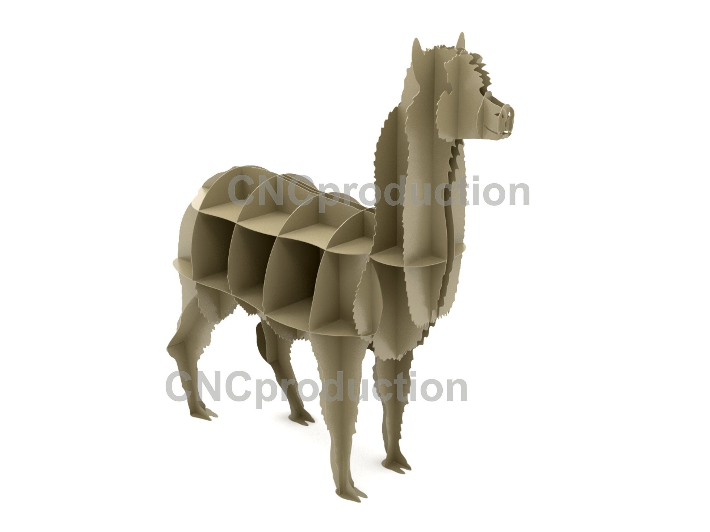 ALPACA Shelf Dxf Plan Laser Cutting File Home Decor Interior | Etsy