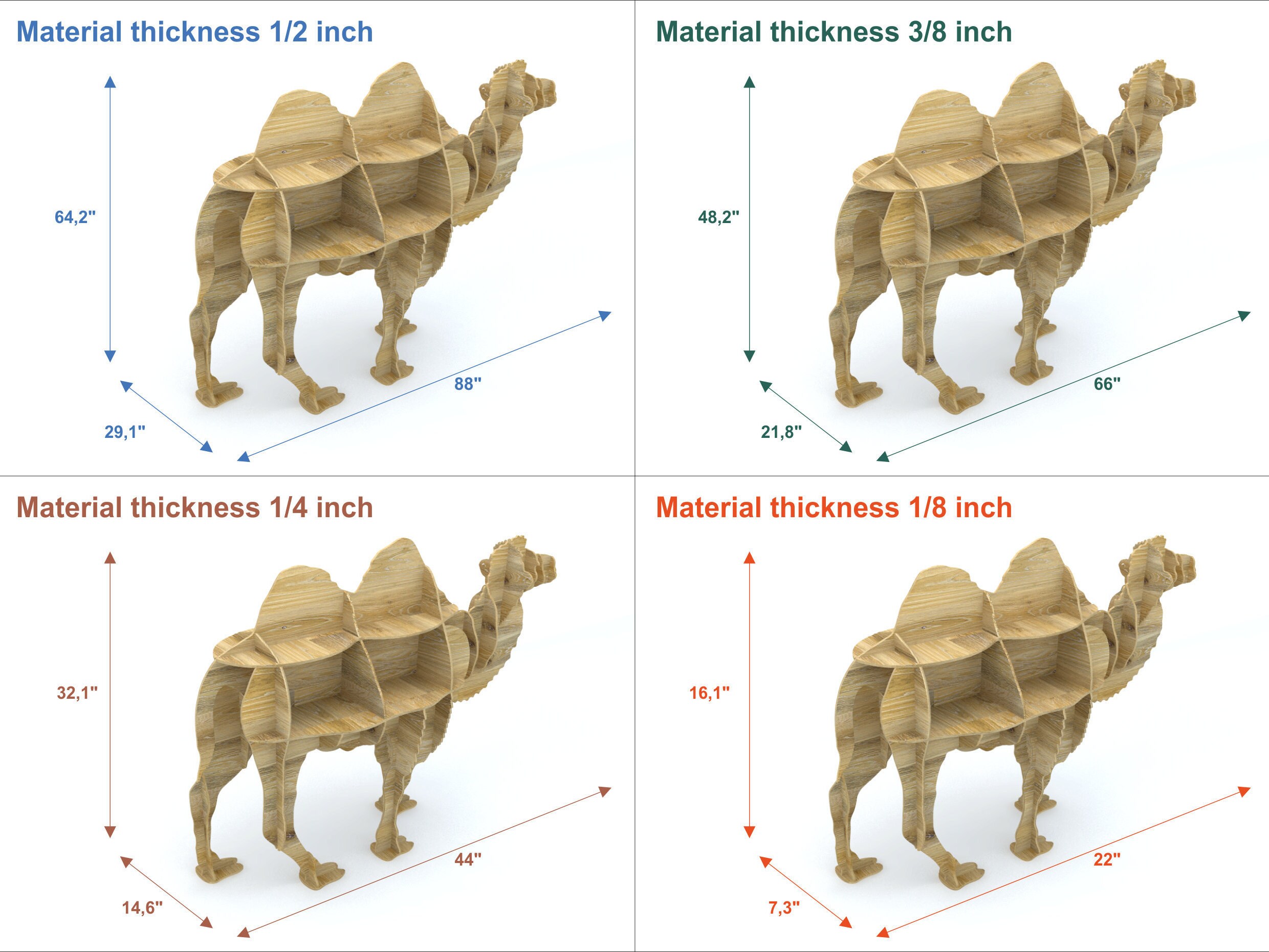 CAMEL SHELF Dxf Plan Laser Cutting File Home Decor Interior | Etsy