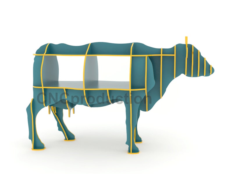COW SHELF Dxf Plan Laser Cutting File Home Decor Interior - Etsy