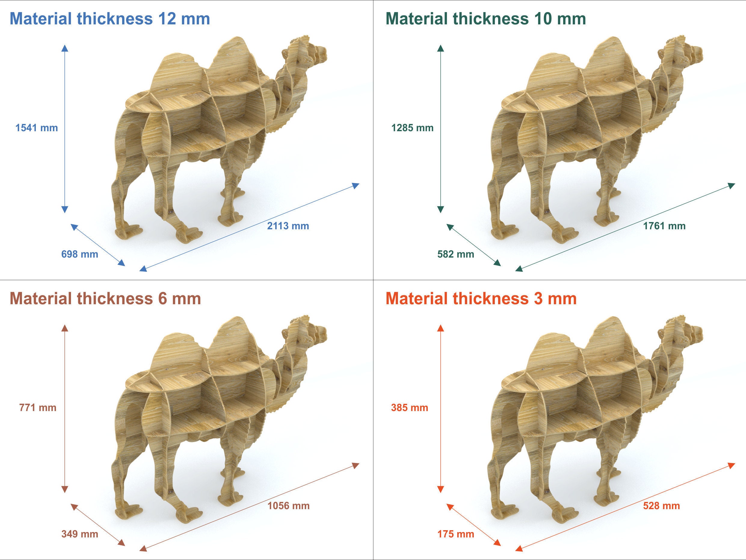 CAMEL SHELF Dxf Plan Laser Cutting File Home Decor Interior | Etsy