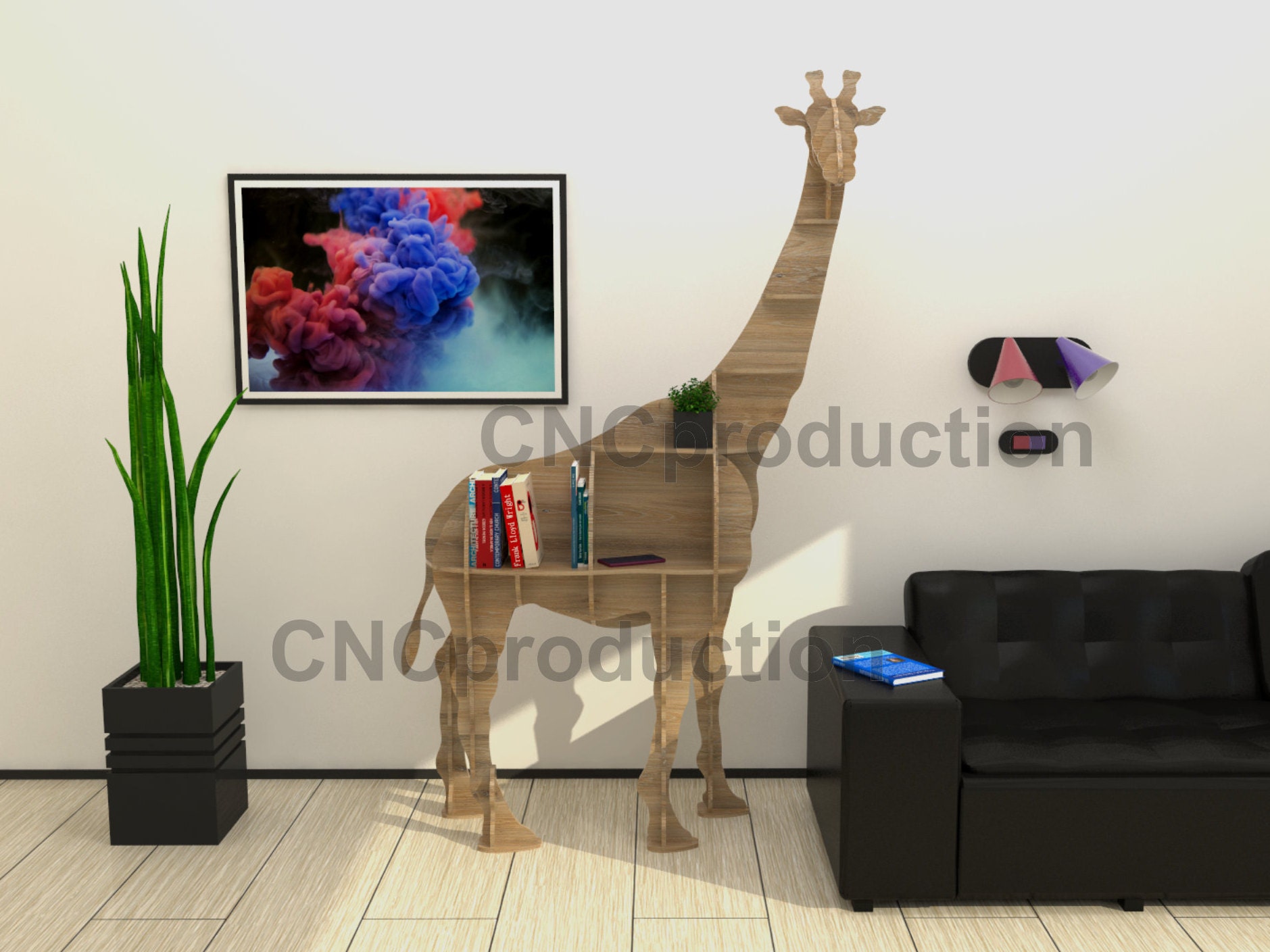 GIRAFFE SHELF Dxf Plan Laser Cutting File Home Decor - Etsy