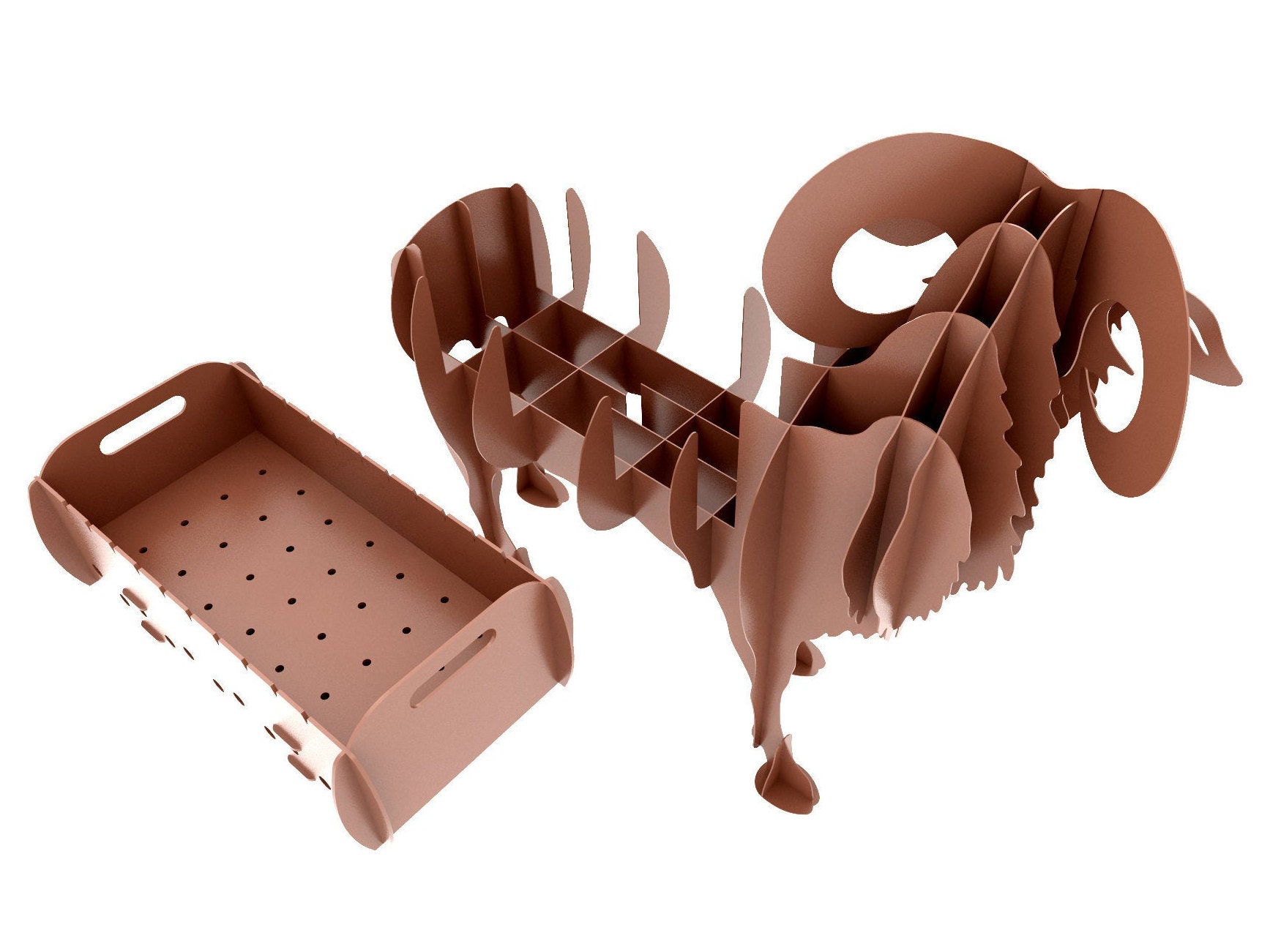 RAM BBQ Cnc Animal Templates Flower Stand Cnc Laser and | Etsy