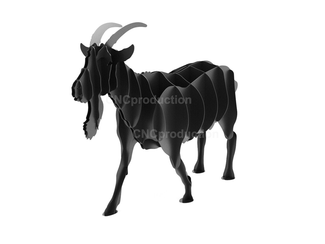 GOAT Garden Decoration, Ibex Cnc Laser and Plasma Cutting Plan, Dxf ...