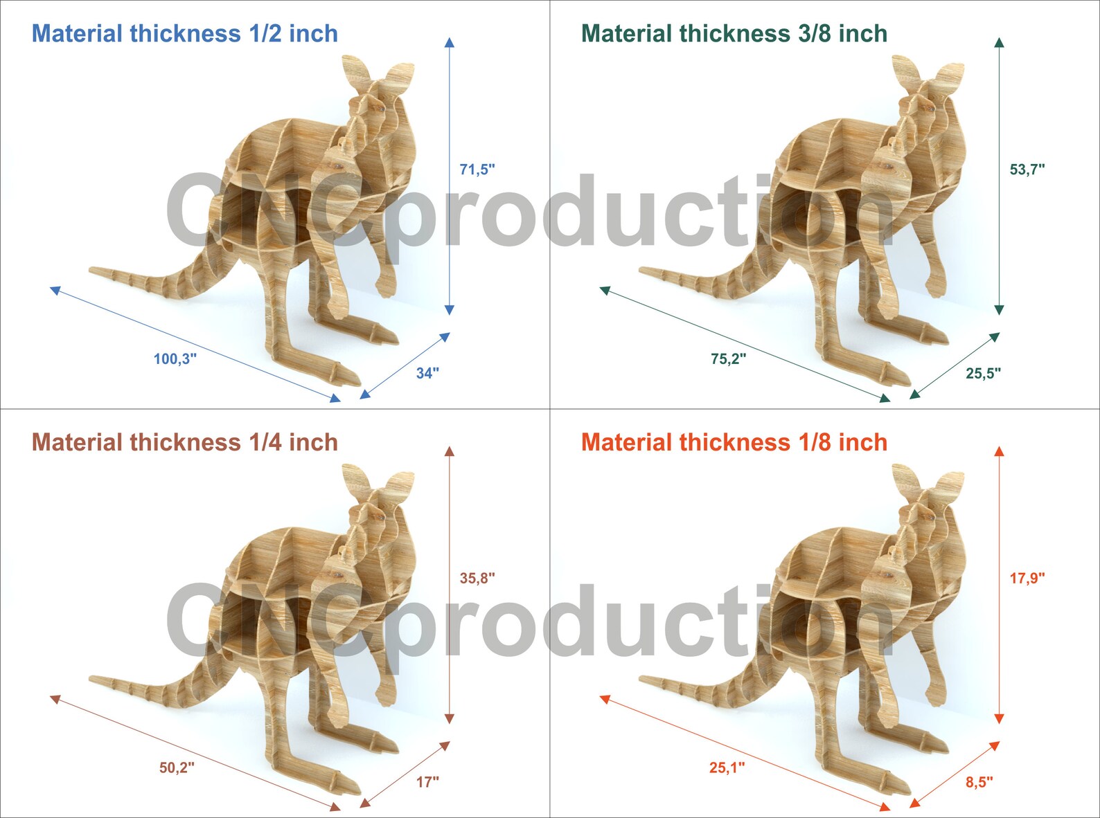 KANGAROO SHELF Dxf Plan Laser Cutting File Home Decor - Etsy