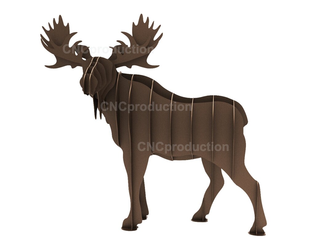 MOOSE Garden Decoration, Elk Cnc Laser and Plasma Cutting Plan, Dxf ...