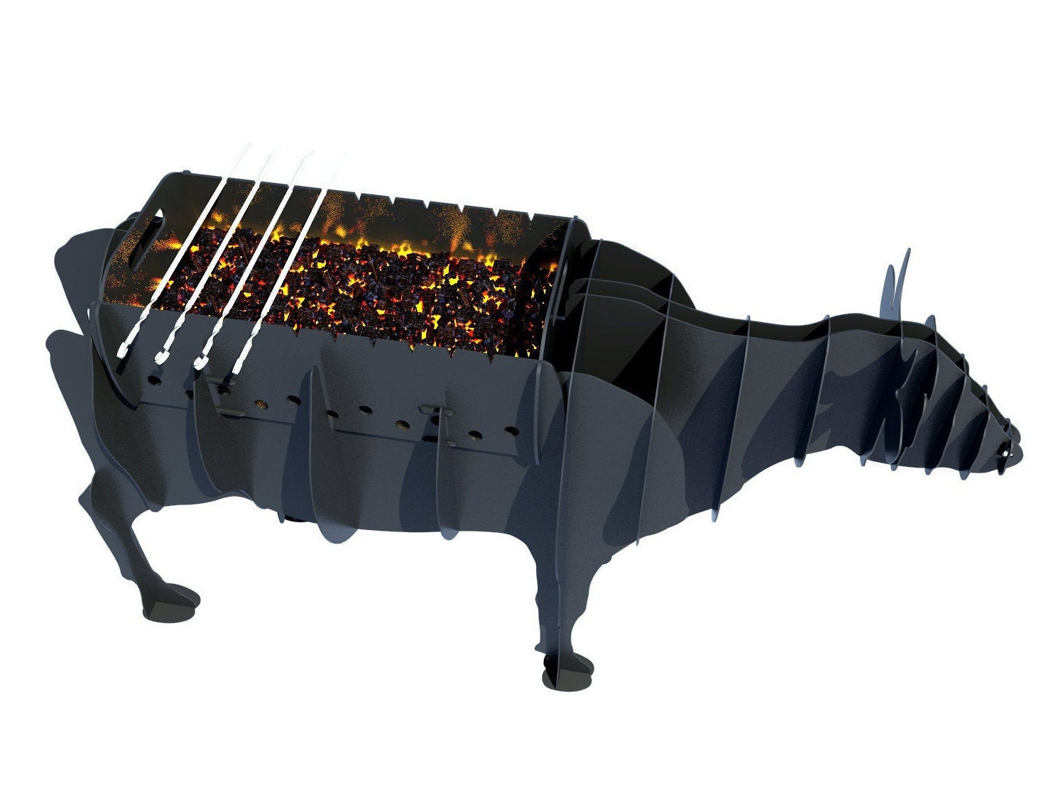 COW BBQ Cnc Animal Templates Flower Stand Cnc Laser and - Etsy