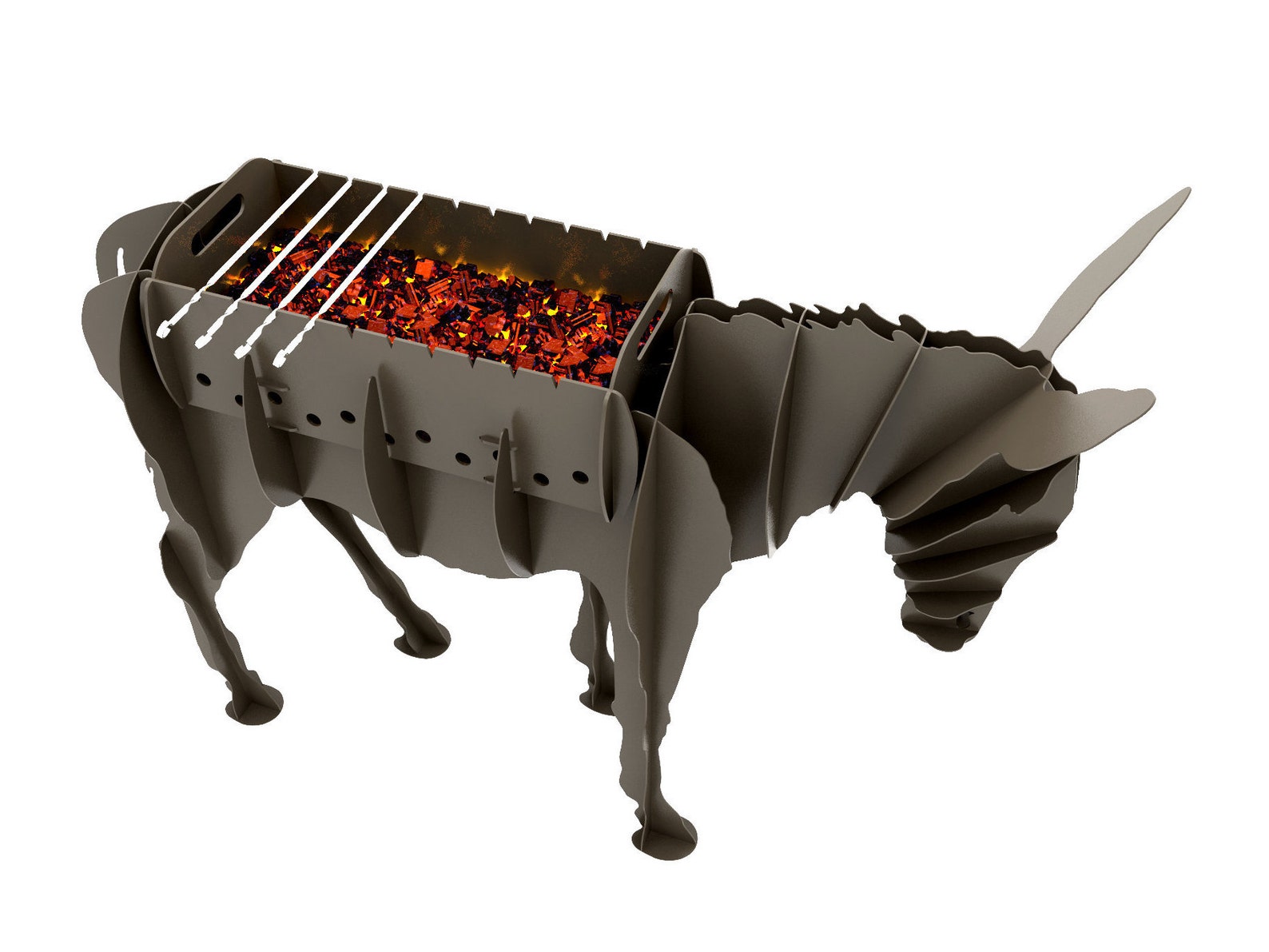 DONKEY BBQ Cnc Animal Templates Flower Stand Cnc Laser and | Etsy