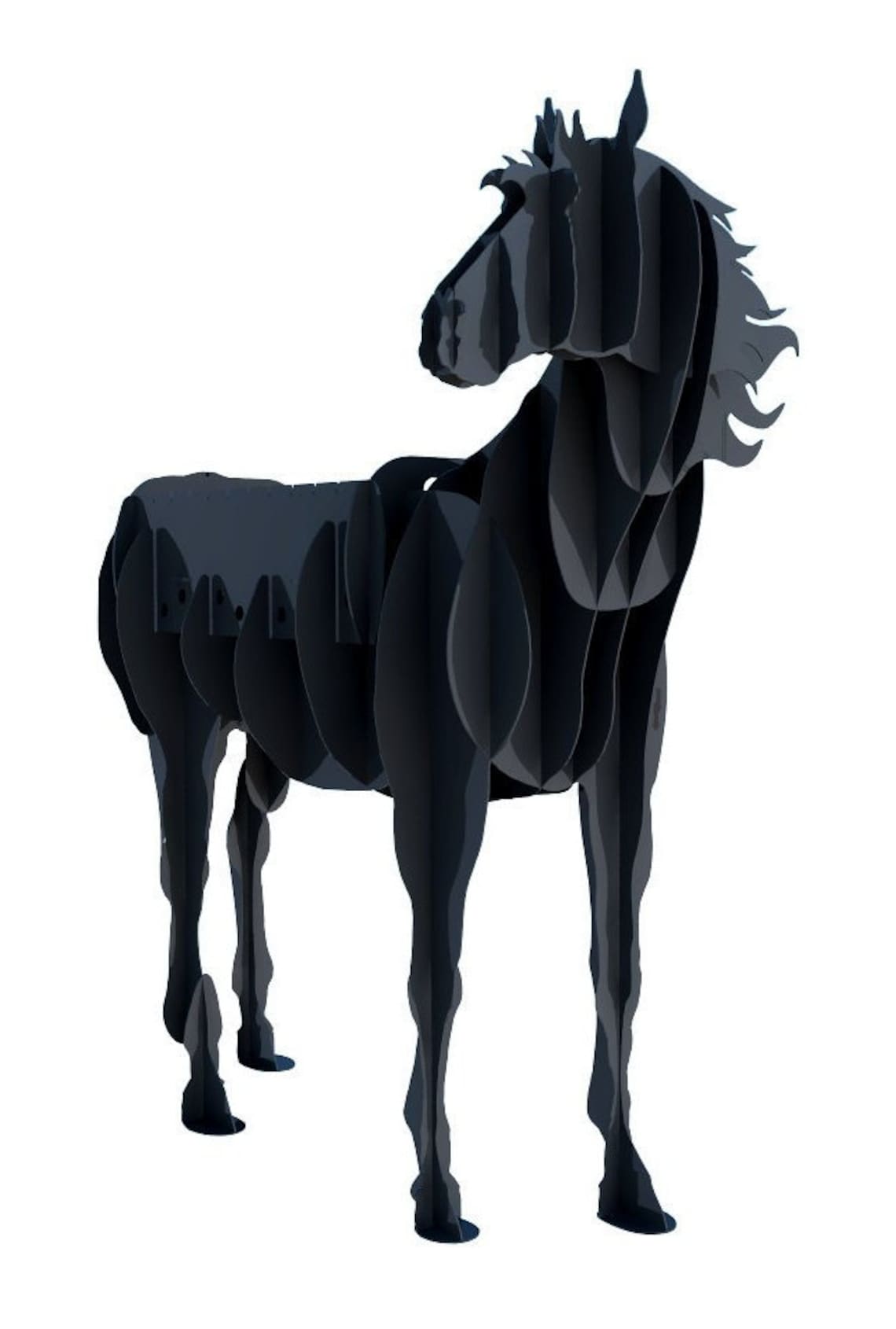 HORSE BBQ Cnc Animal Templates Flower Stand Cnc Laser and | Etsy