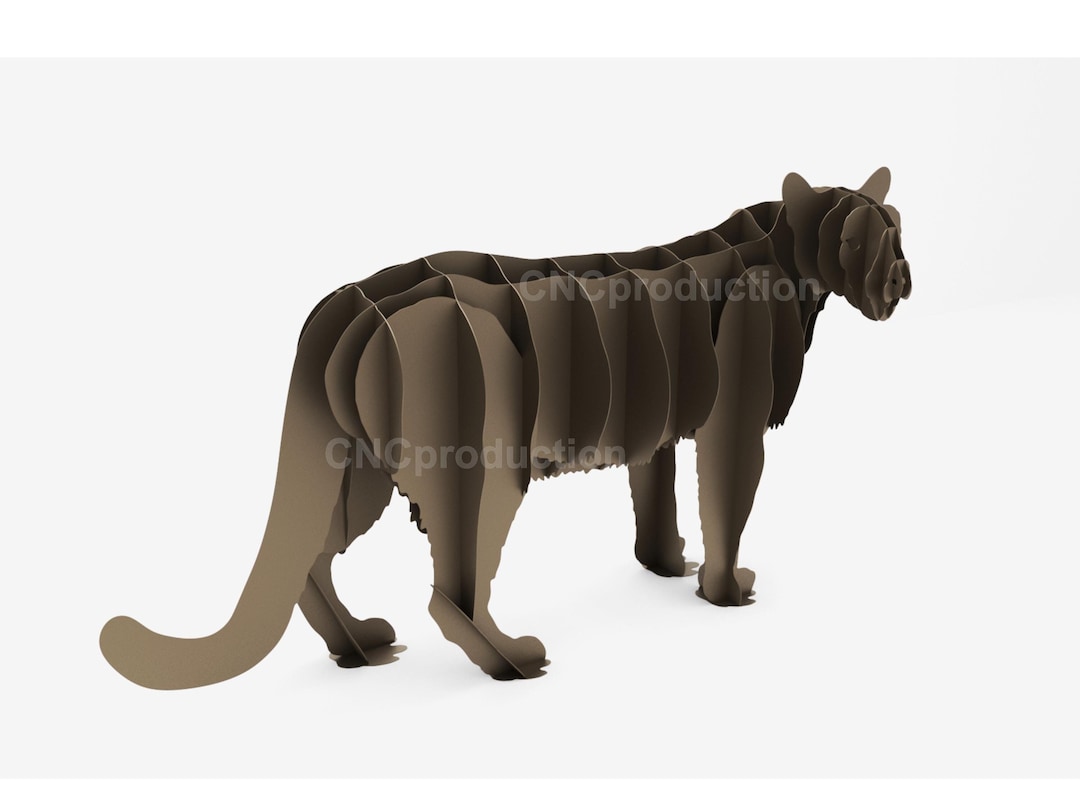 PANTHER Garden Decoration Blueprint, Cnc Laser and Plasma Cutting Plan ...