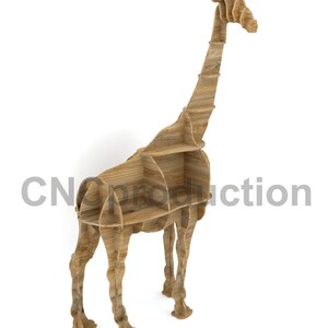 GIRAFFE SHELF dxf plan laser cutting file home decor | Etsy