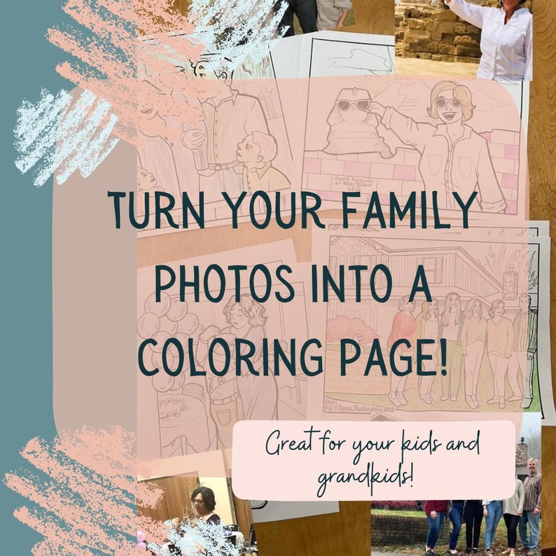 10 Custom Coloring Pages Pack of 10 - Etsy