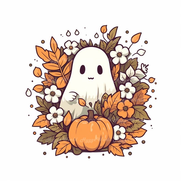 Cute Ghost Png - Etsy