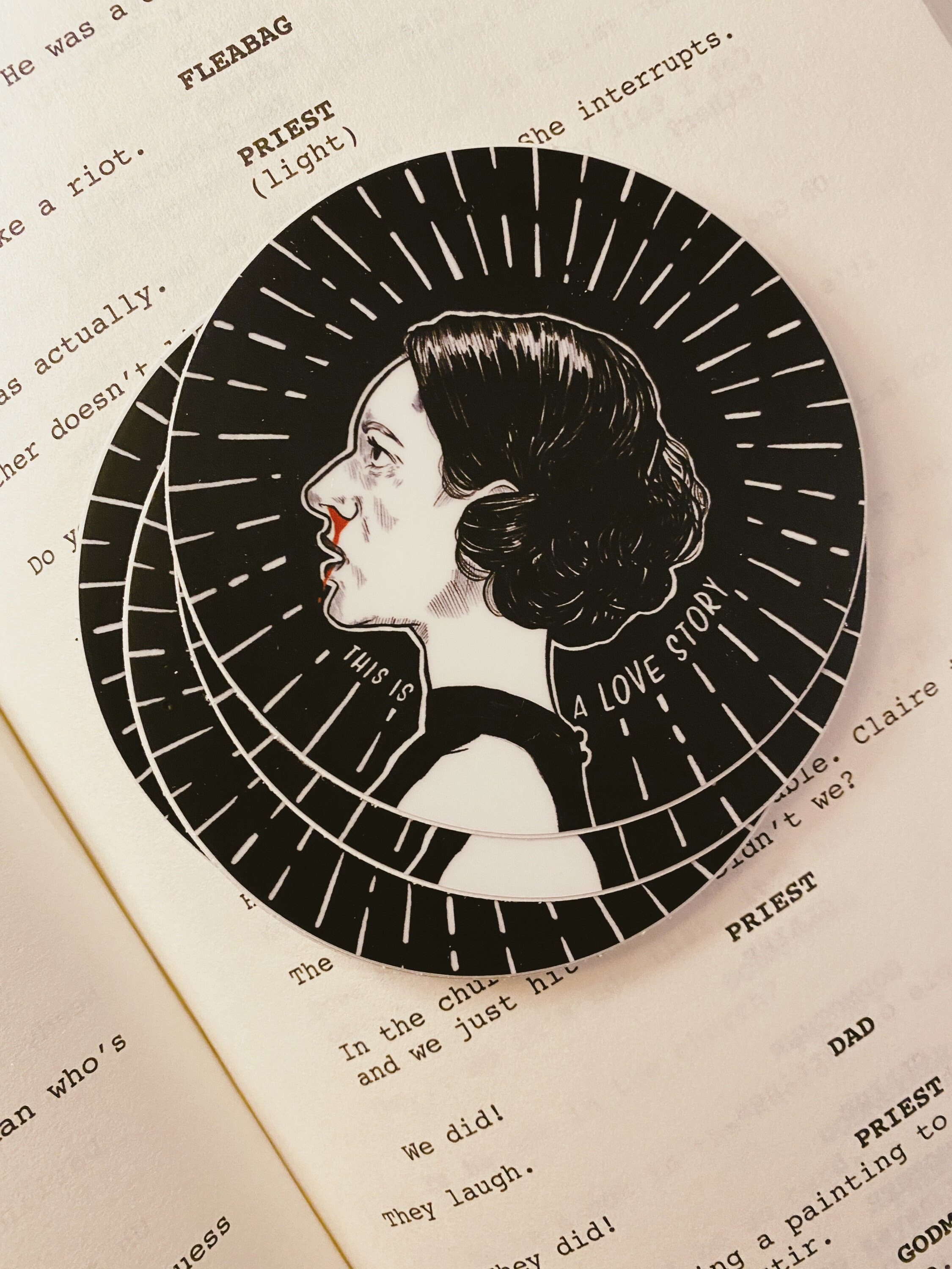 Fleabag 3 Vinyl Sticker This is A Love Story - Etsy