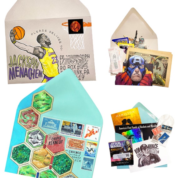 Custom Letter Envelope Art Handmade Snail Mail Made to - Etsy