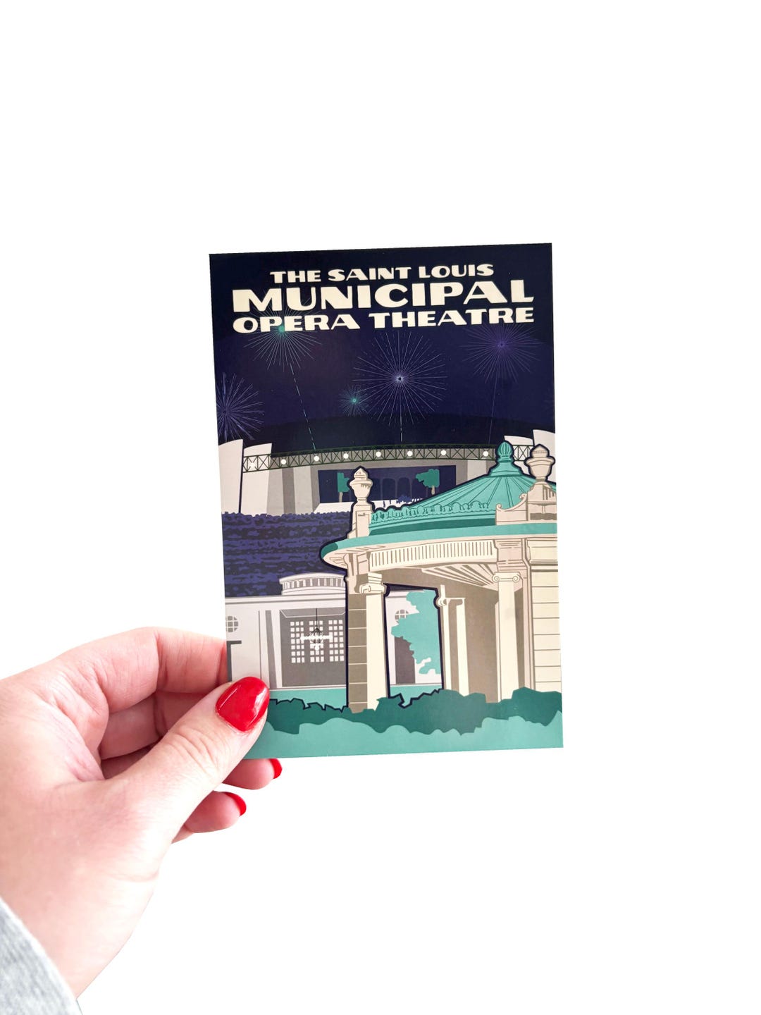 Saint Louis Muny 4x6 Postcard | STL Municipal Opera Theatre, Missouri ...