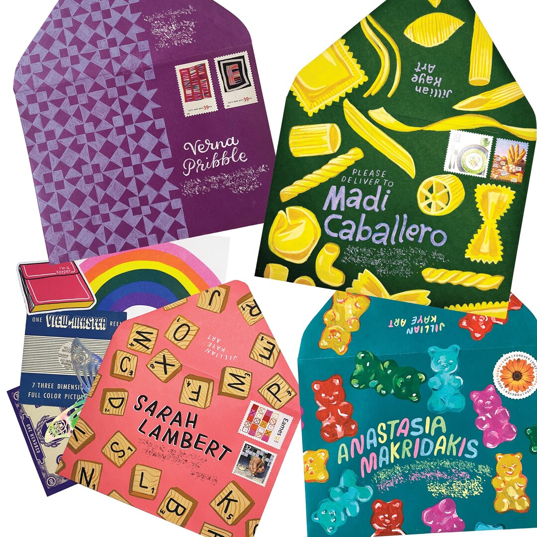 Custom Letter | Envelope Art, Handmade Snail Mail, Made to Order - Etsy