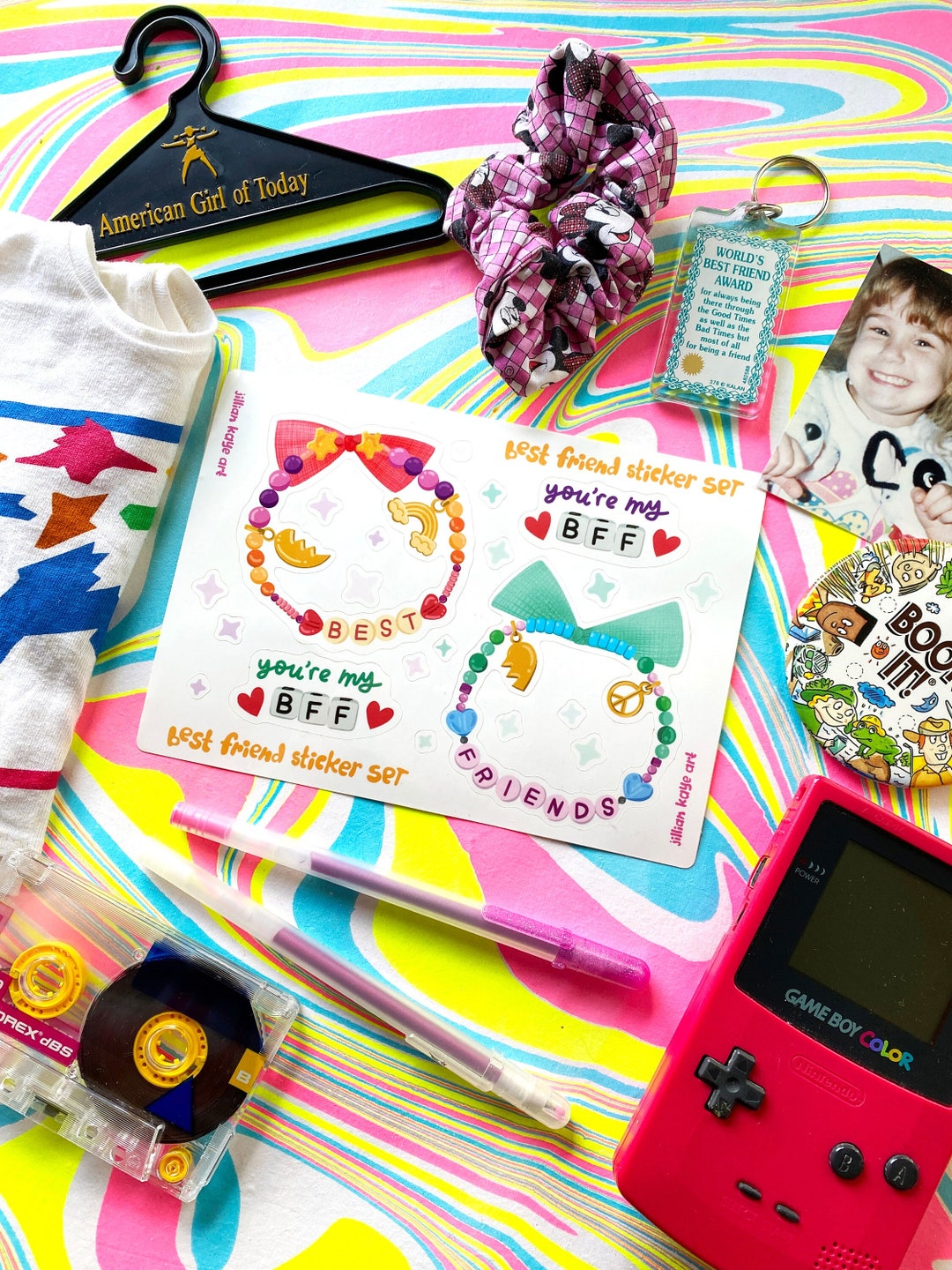 Best Friend Friendship Bracelet Sticker Set | Bffs Forever, You're My ...