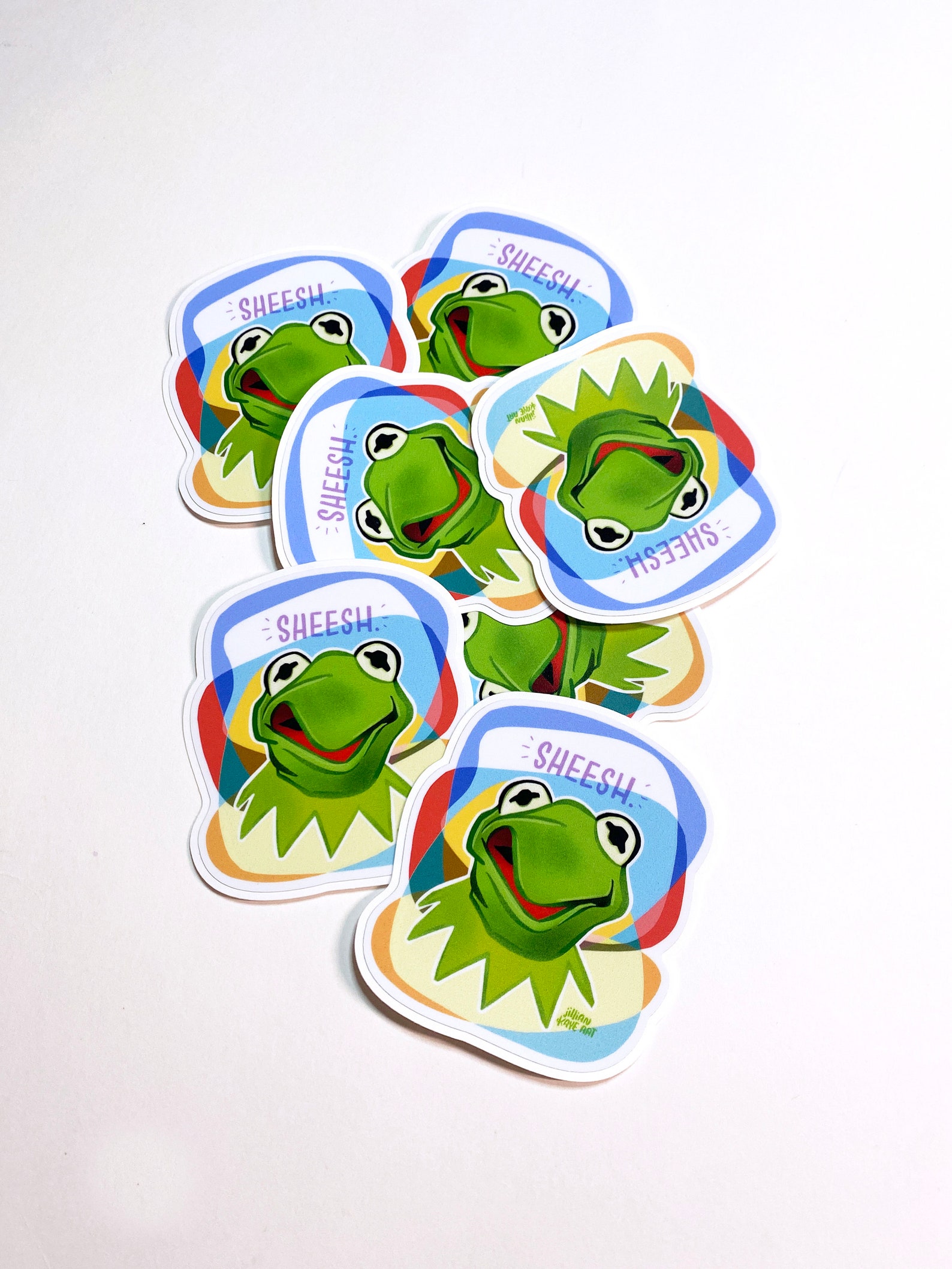 Kermit the Frog Sheesh | 3" Vinyl Sticker - Etsy