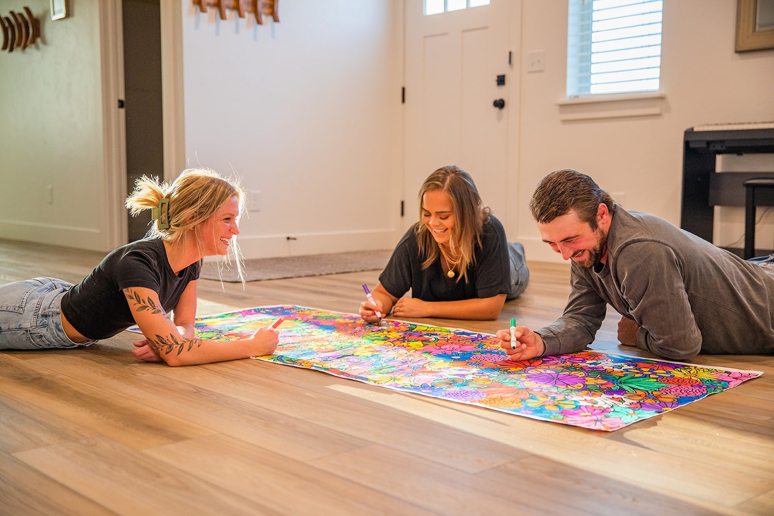 GIANT Flower Mandala Coloring Poster 72 X 30 - Etsy