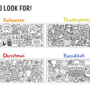 GIANT Halloween Coloring Poster or Table Cover Paper Pumpkin Tablecloth ...