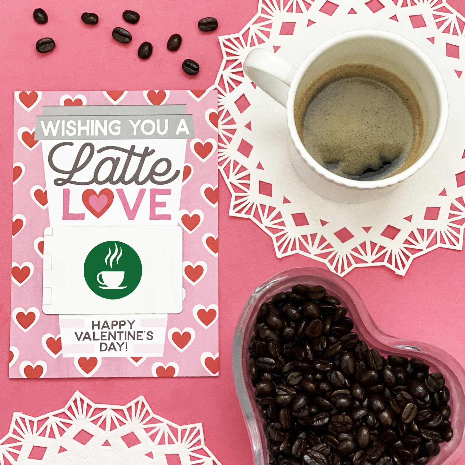 Valentine Coffee Gift Card Holders : 4 Pack With Envelopes - Etsy