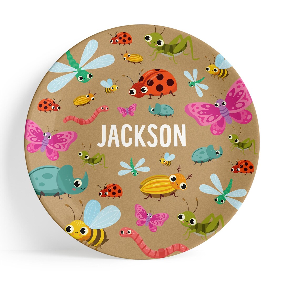 Personalized Bug Plate: Microwave Safe - Etsy