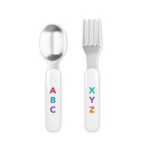 Personalized Alphabet Plate Set for Kids | Cute ABC Themed Plate for ...