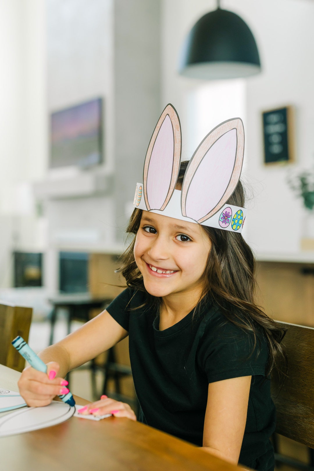 12 Pack Easter Bunny Coloring Crowns | Easter Craft for Kids Parties ...