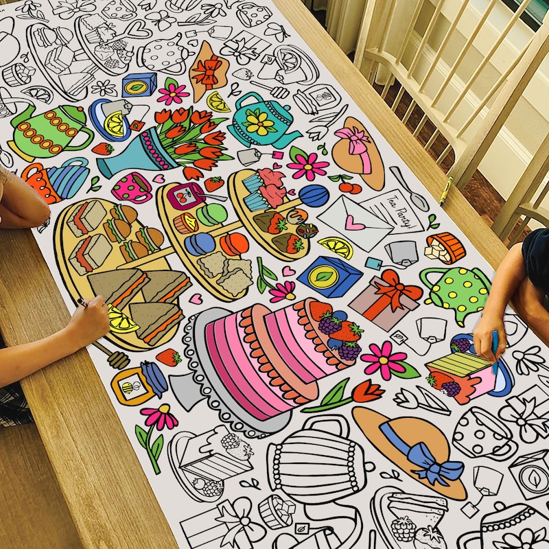 Party Coloring - Etsy