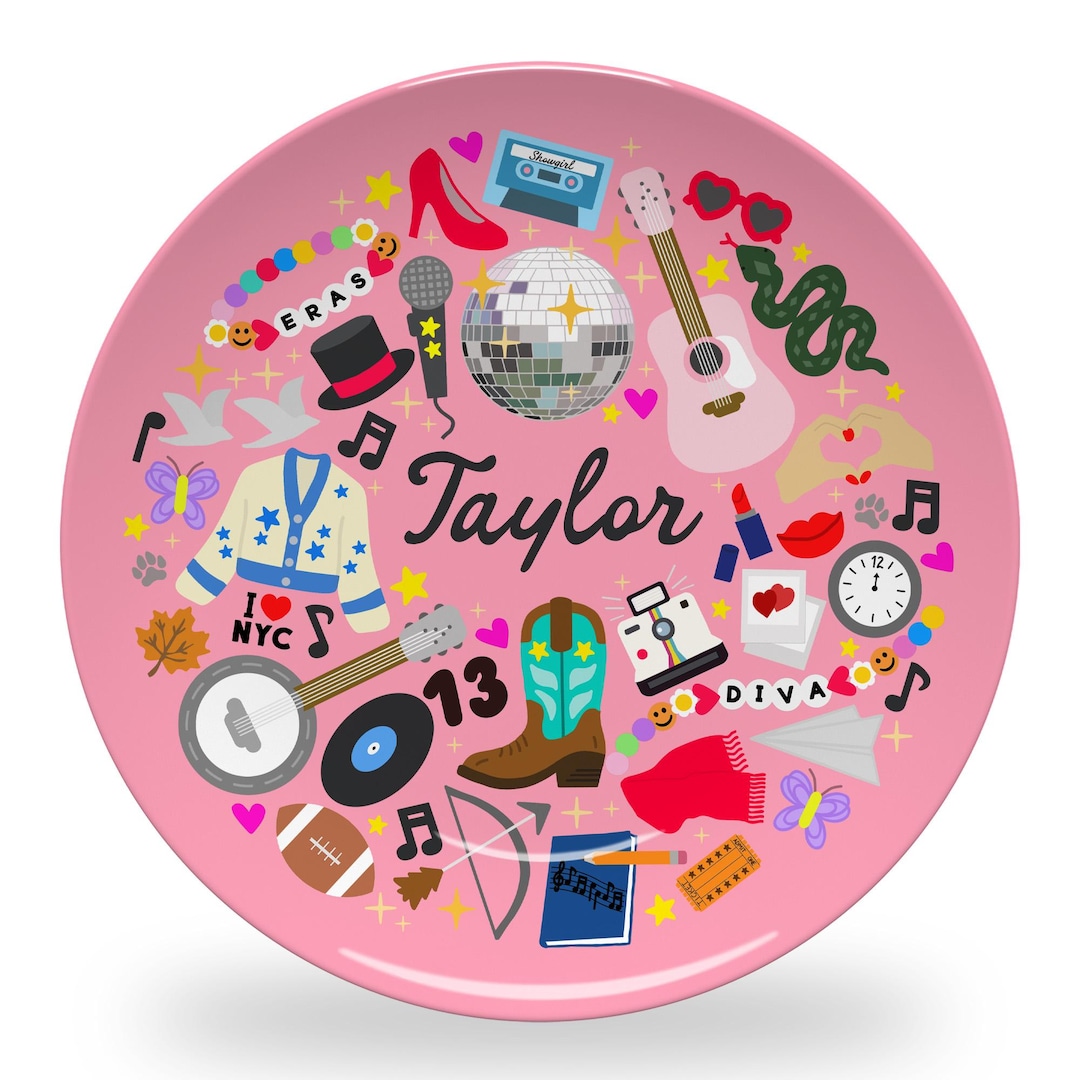 Personalized Eras Diva Plate: Microwave Safe - Etsy