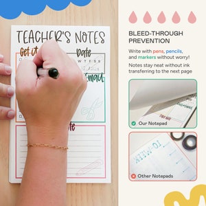 Teacher Appreciation Notepads : 50 Page Teacher Agenda - Etsy